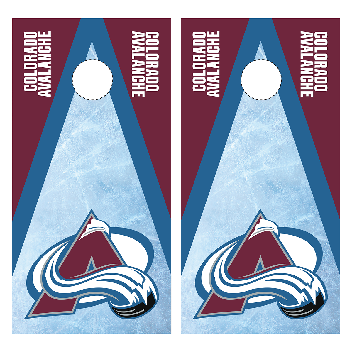 Colorado Avalanche Cornhole Wraps | Custom Cornhole Wraps ...