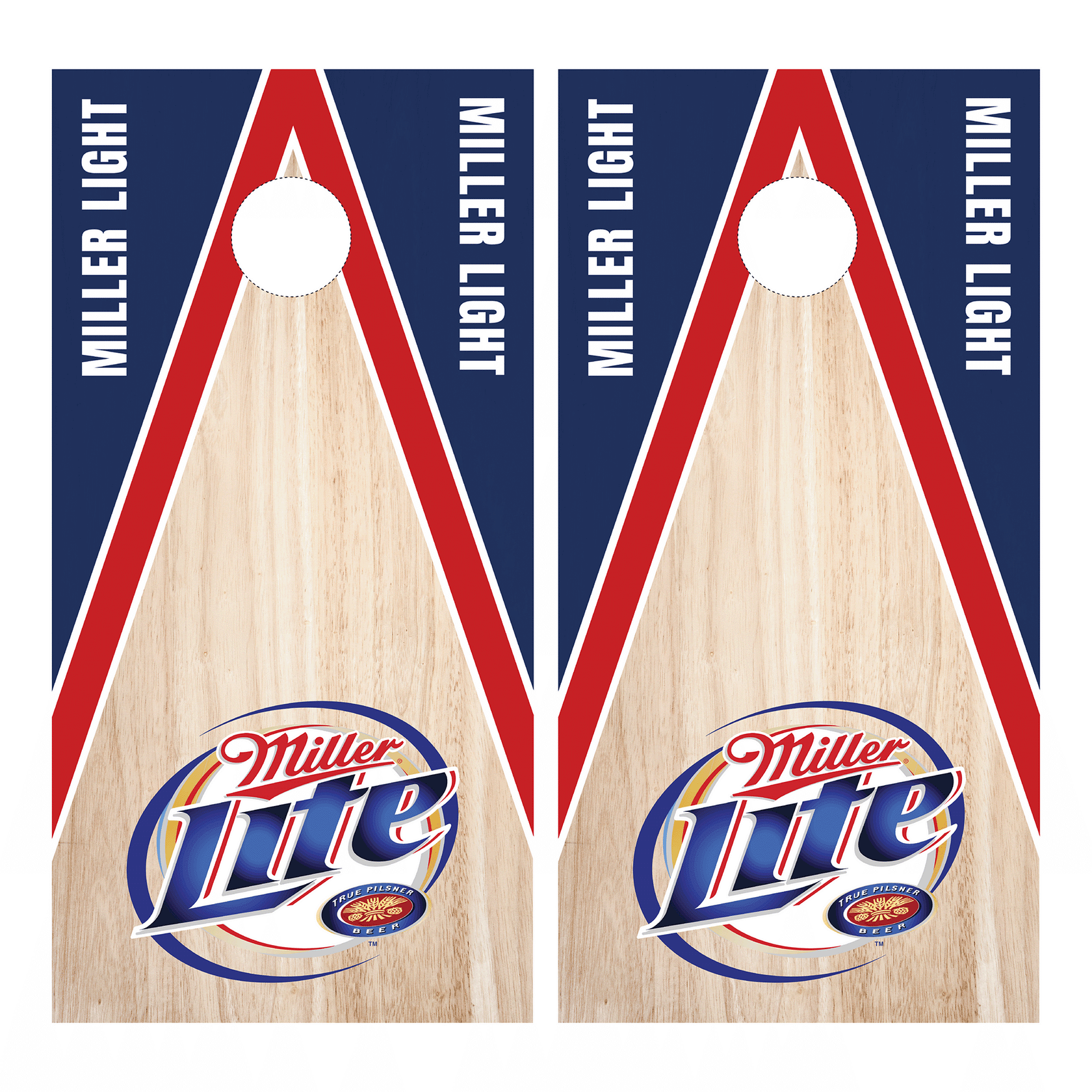 Miller Lite Cornhole Wraps | Custom Cornhole Wraps – CreativeCornhole
